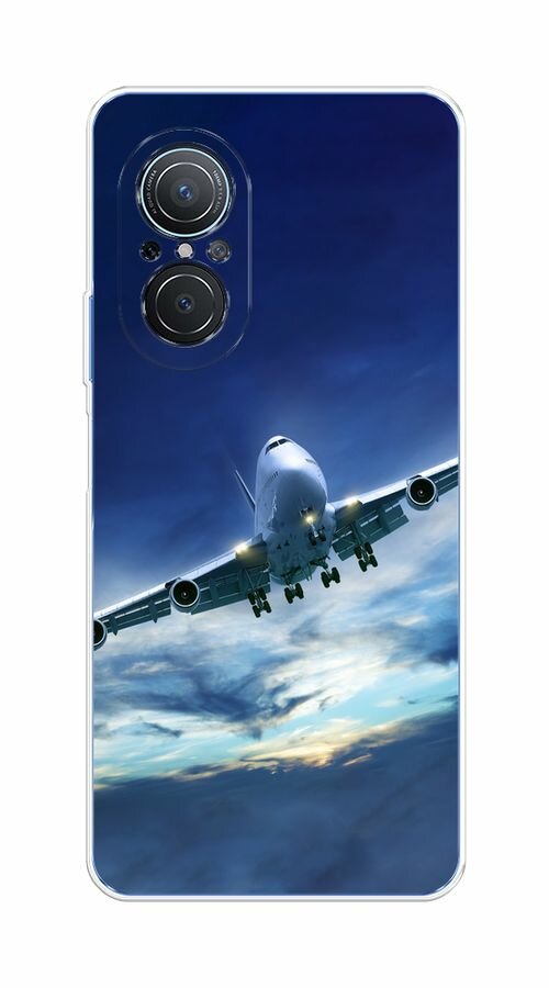 Чехол на Huawei Nova 9 SE / Хуавей Нова 9 SE с принтом "Самолет в небе"