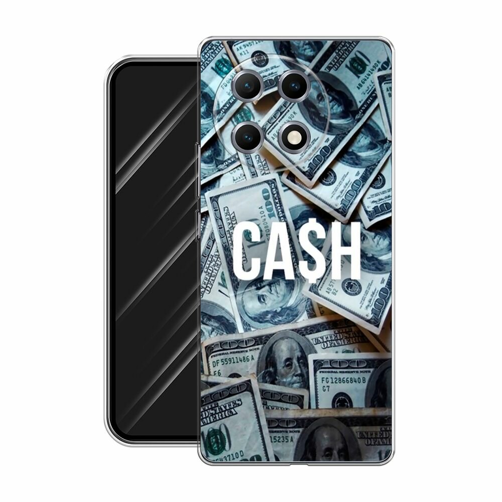 Силиконовый чехол на Tecno Camon 30S / Текно Камон 30S с принтом "Cash" — фото 1
