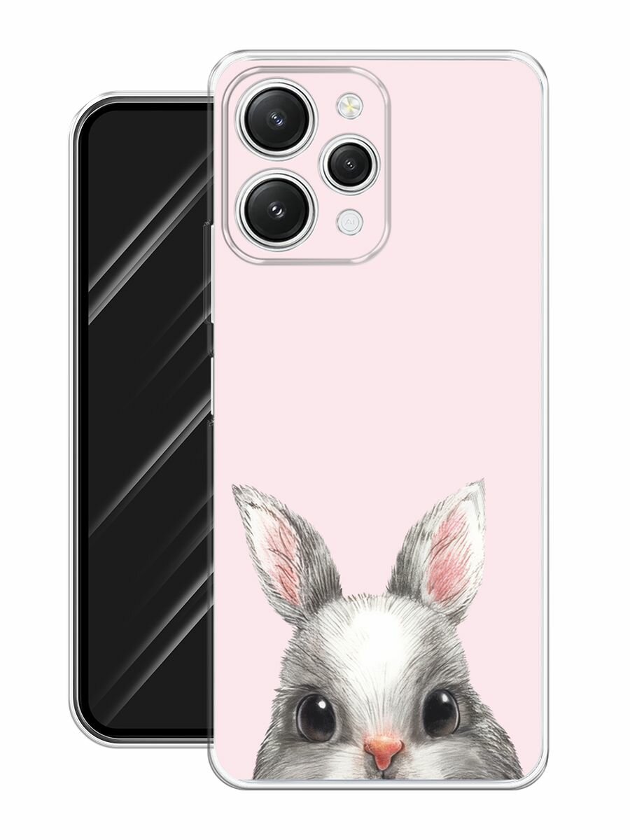 Чехол на Xiaomi Redmi 12 5G / Сяоми Редми 12 5G с принтом "Карандашный кролик 1 - 8 марта" — фото 1