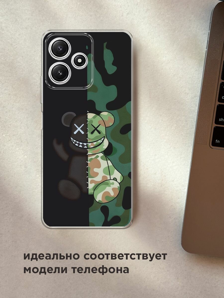 Чехол на Xiaomi Redmi 12 / Сяоми Редми 12 с принтом "KAWS 23 февраля 1" — фото 1