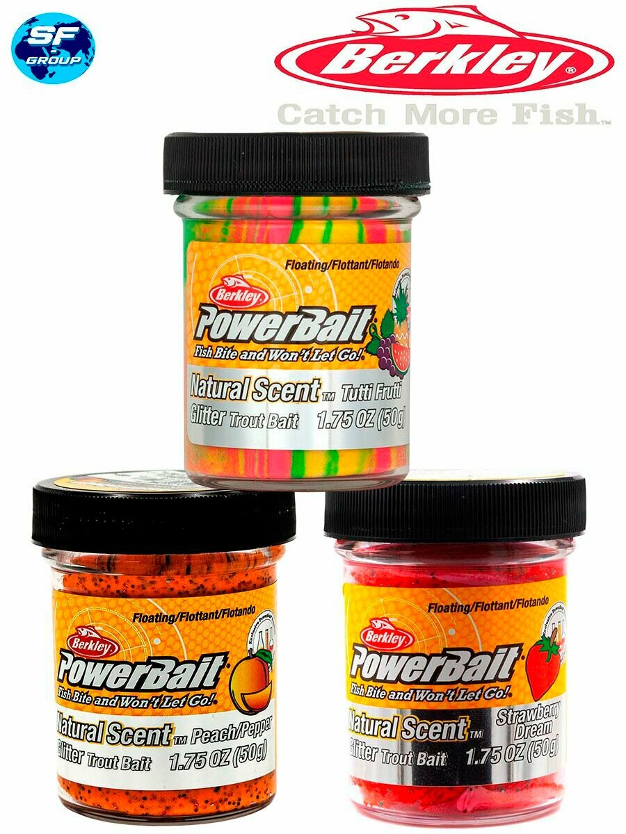 Паста Berkley PowerBait Natural Scent Trout Bait Fruit set 150g