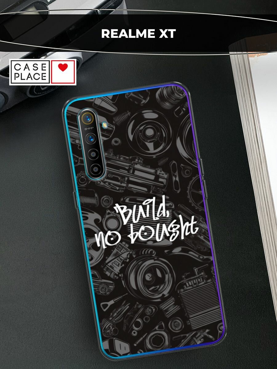 Силиконовый чехол на Realme XT / Реалми XT с принтом "Build no bought"
