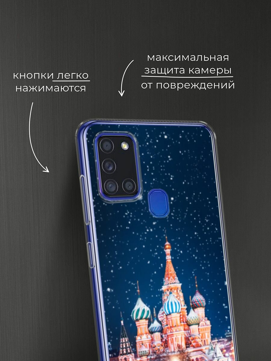 Чехол на Samsung Galaxy A21s / Самсунг Галакси A21s с принтом "Москва 1" — фото 1