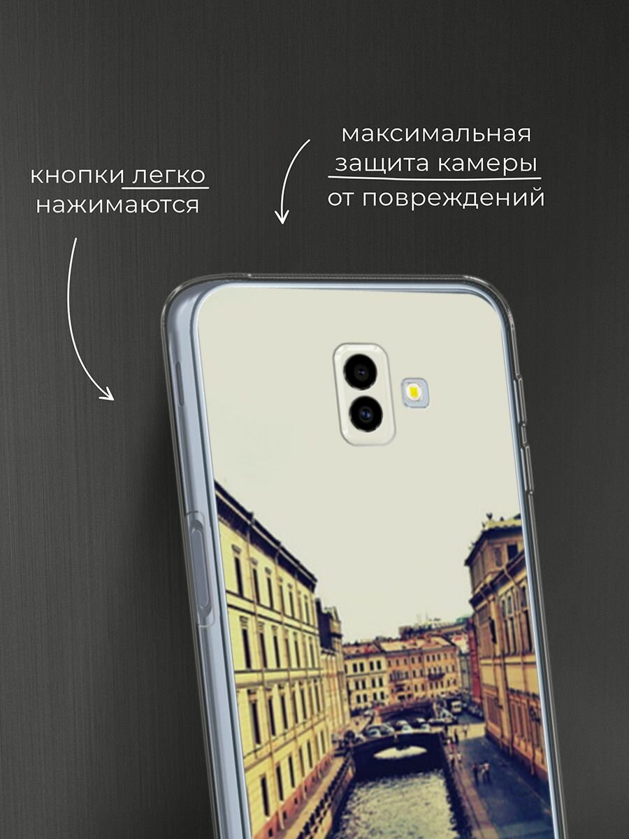 Чехол на Samsung Galaxy J6 + / Самсунг Галакси J6 Плюс 2018 с принтом "Санкт-Петербург" — фото 1