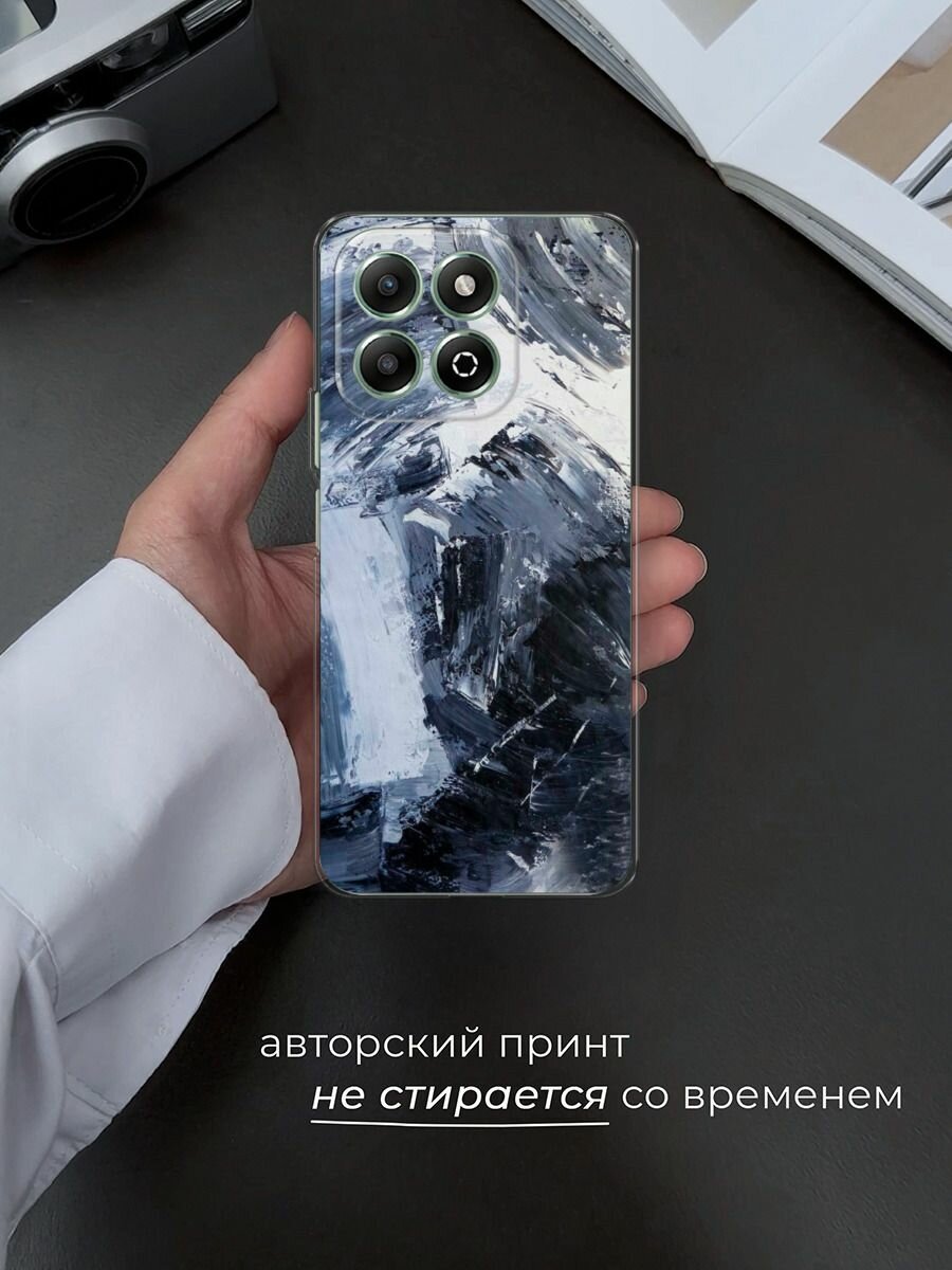 Чехол на Honor X6b / Хонор X6b с принтом "Абстракция живопись" — фото 1