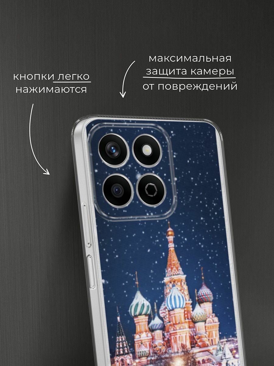 Силиконовый чехол на Honor X7c / Хонор X7c с принтом "Москва 1" — фото 1