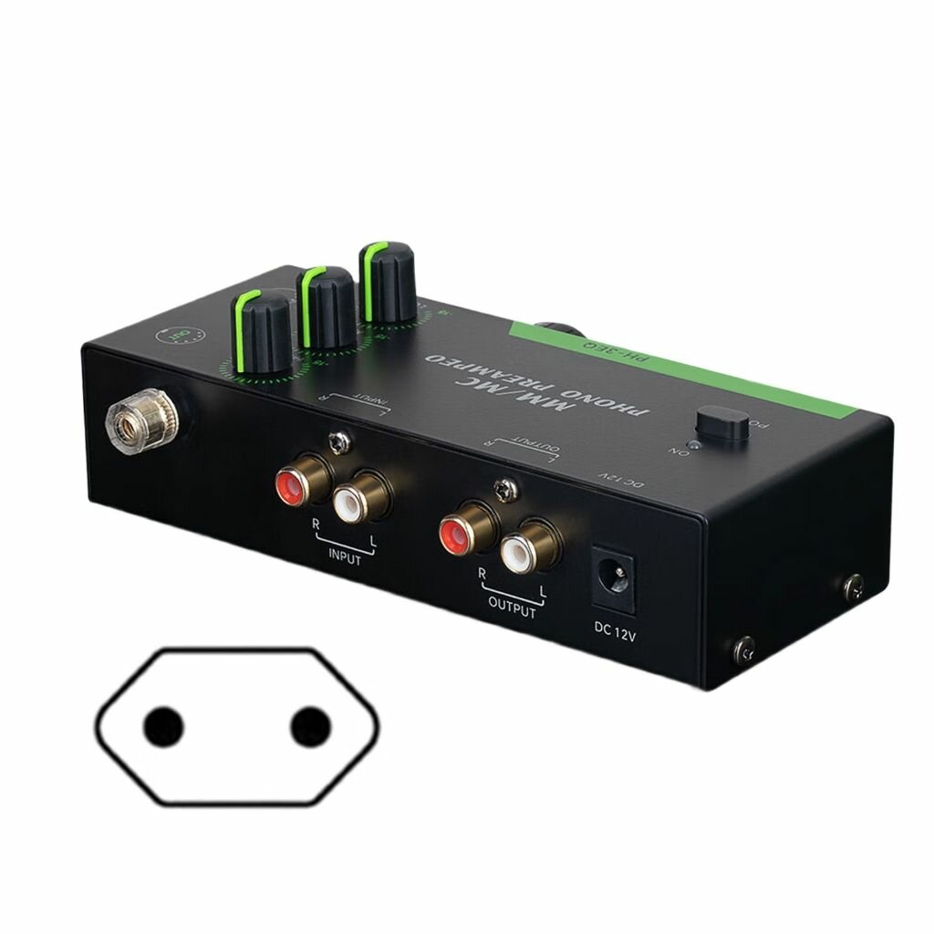 Усилитель проигрывателя виниловых пластинок поддерживает двойной картридж MM/MC-Европейский стандарт