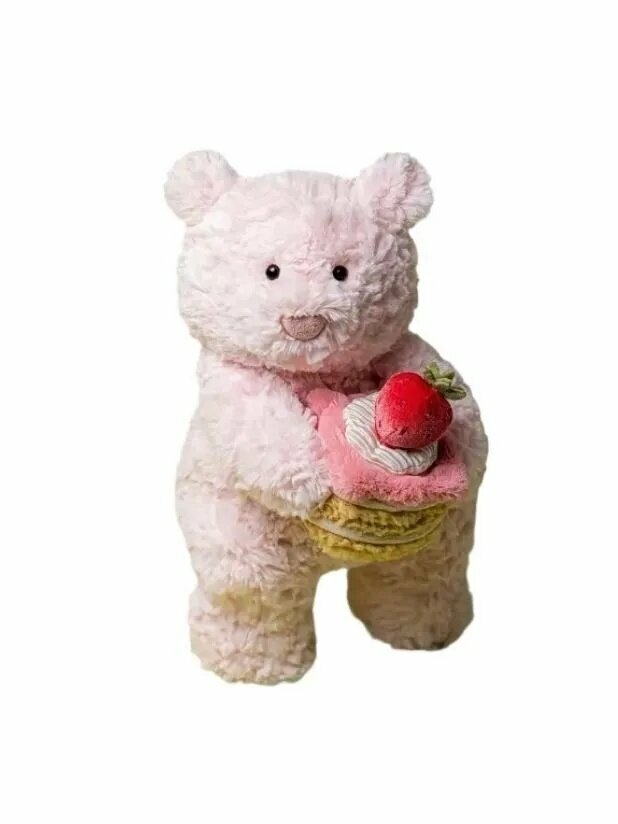 JELLYCAT Клубничный торт Медведь Леола/Милая плюшевая игрушка Toy/28cm