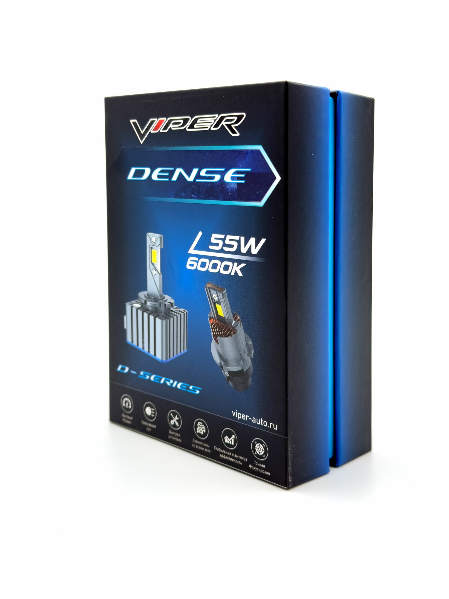 Светодиодные лампы Viper D2S LED на Nissan Teana J31 2003-2008/ замена штатных ксеноновых ламп Д2C для Ниссан Теана j31