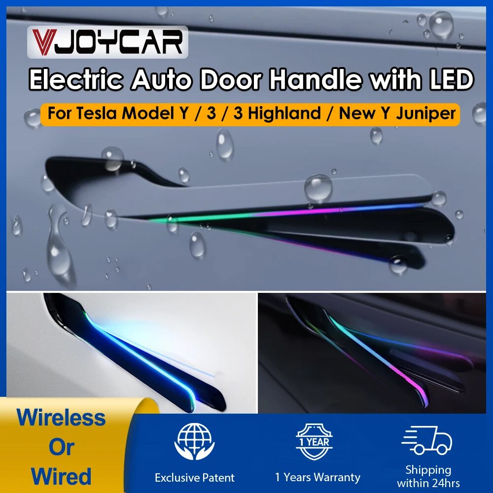 Модель Y Электрическая автоматическая дверная ручка New Y Juniper M3 2016-2020, Wireless Install