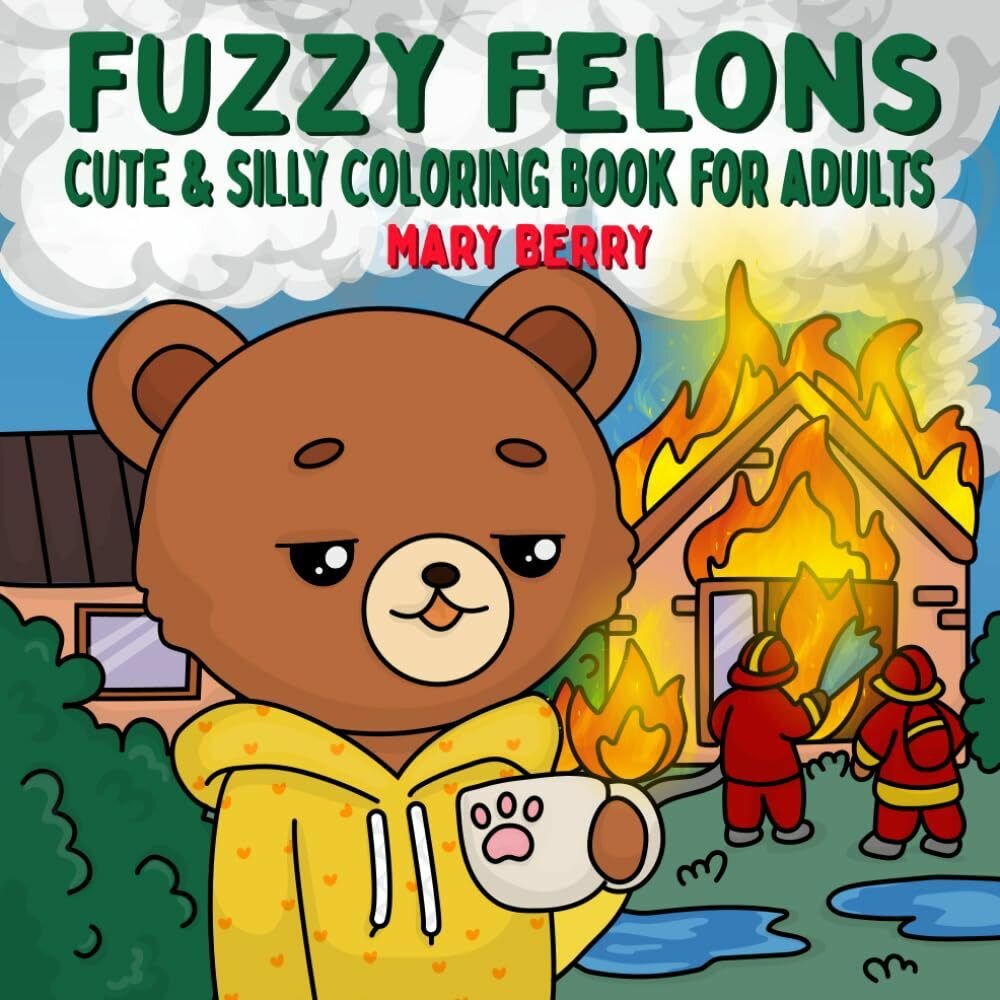 Раскраска антистресс для взрослых и подростков Coco Wyo -FUZZY FELONS 106