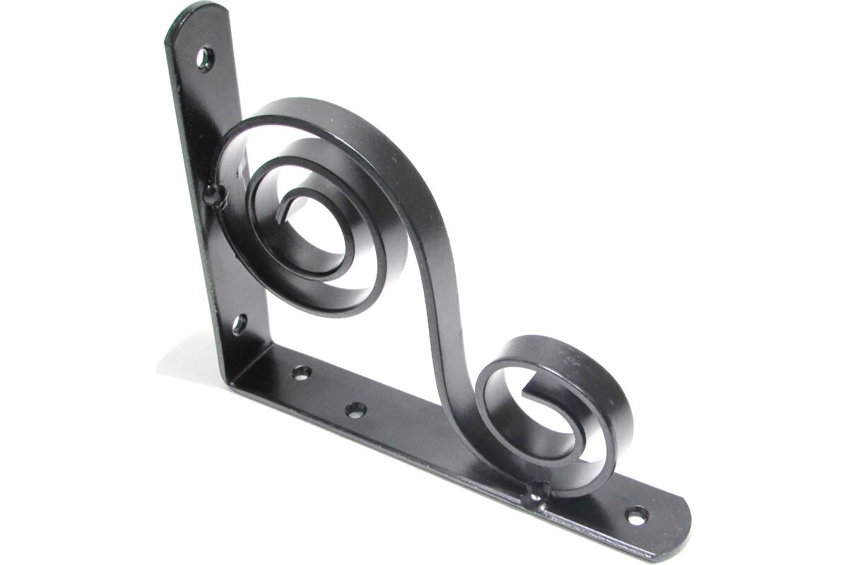 Домарт Фигурный кронштейн 150х125 мод.5 чёрный 171029 для декоративной фиксации