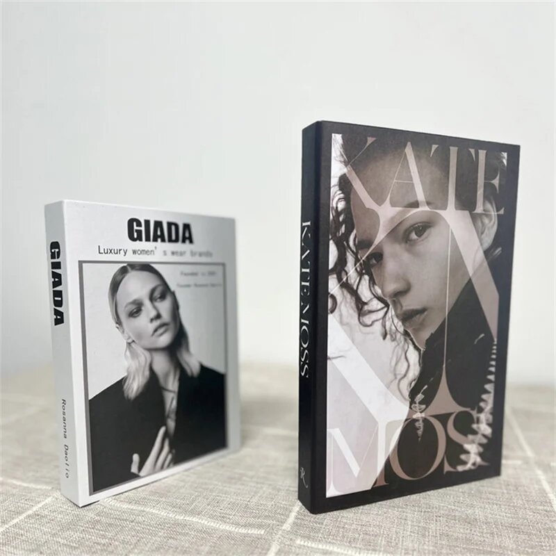 2 шт, набор поддельных книг для украшения, модный роскошный домашний декор, украшения для учебы, мягкая коробка для книг, модель, винтаж для кафе, клуба, отеля