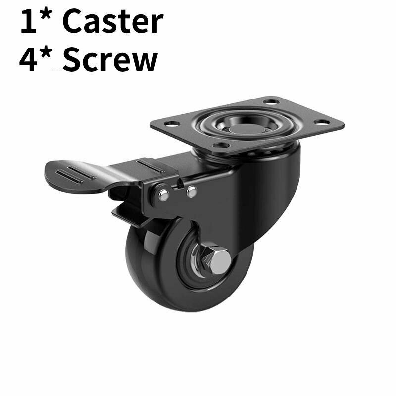 Надежные 2 дюйма золотые роликовые опоры комплект из четырёх с двойным тормозом и без тормоза опции с тормозом