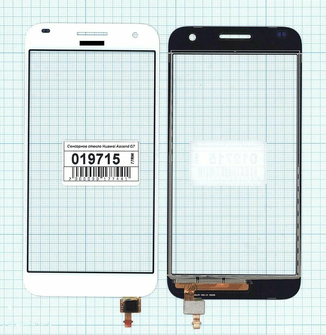 Сенсорное стекло (тачскрин) для Huawei Ascend G7 белый