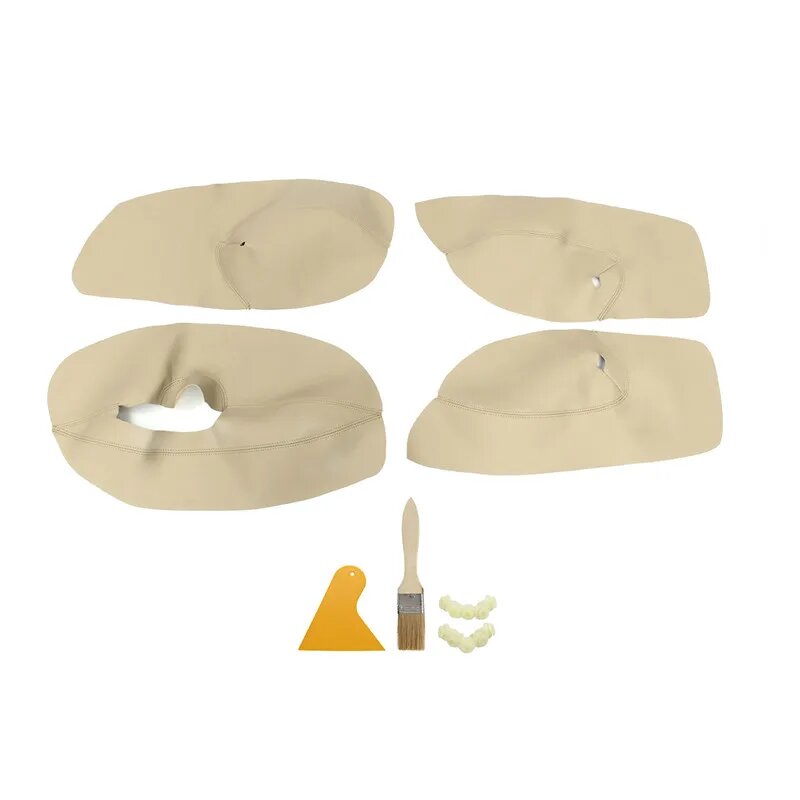 4 шт./компл. панель подлокотника автомобильной двери из микрофибры кожаный чехол для Volkswagen Bora Golf 4 2002-2006 защитный аксессуар для интерьера Beige Color