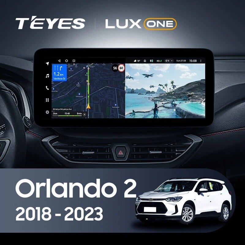 Штатная магнитола Teyes LUX ONE 6/128 Chevrolet Orlando 2 (2018-2023) Тип-В