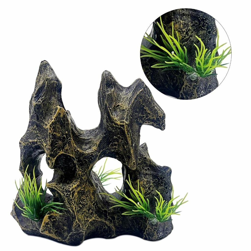 Смола Маленькая пещера Рокарий Моделирование Бонсай Ремесла Пейзаж для аквариума DIY Декор Рокворк