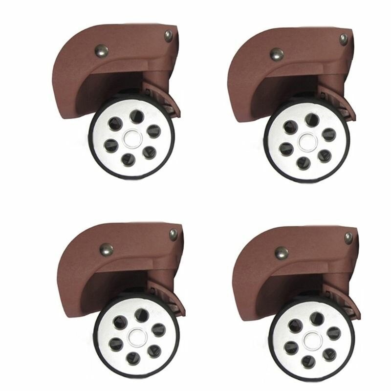 2 пары колес для багажа, сменный ролик чемодана, комплект ремонта оборудования, вращающиеся на 360 ролики, 60x12/55x12 мм, сверхмощные