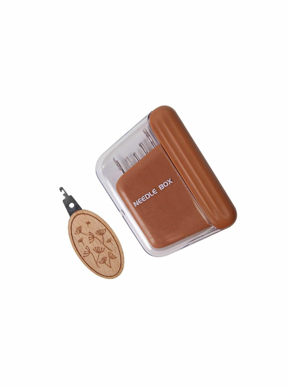 10 шт. Швейные иглы с магнитным футляром и нитевдевателем