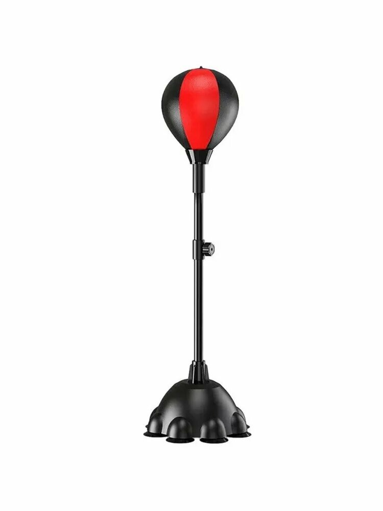 Груша боксерская, регулируемая по высоте, 125-160см, диаметр 18см, 2,6кг,8 присосок