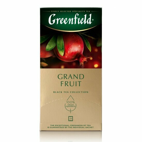 Чай Greenfield Grand Fruit черный ароматизированный, 25 пакетиков