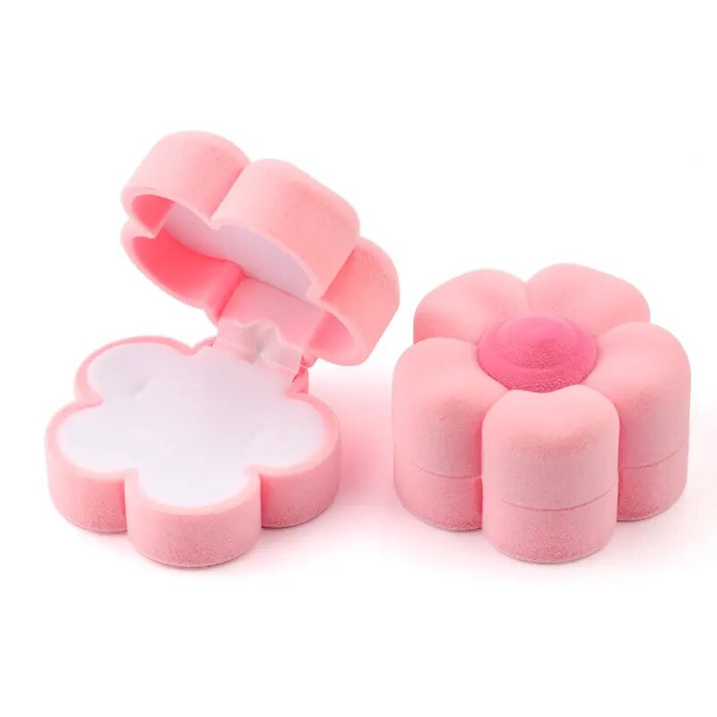 Бархатная подарочная коробка для украшений SMI Fine Розовый, Pink