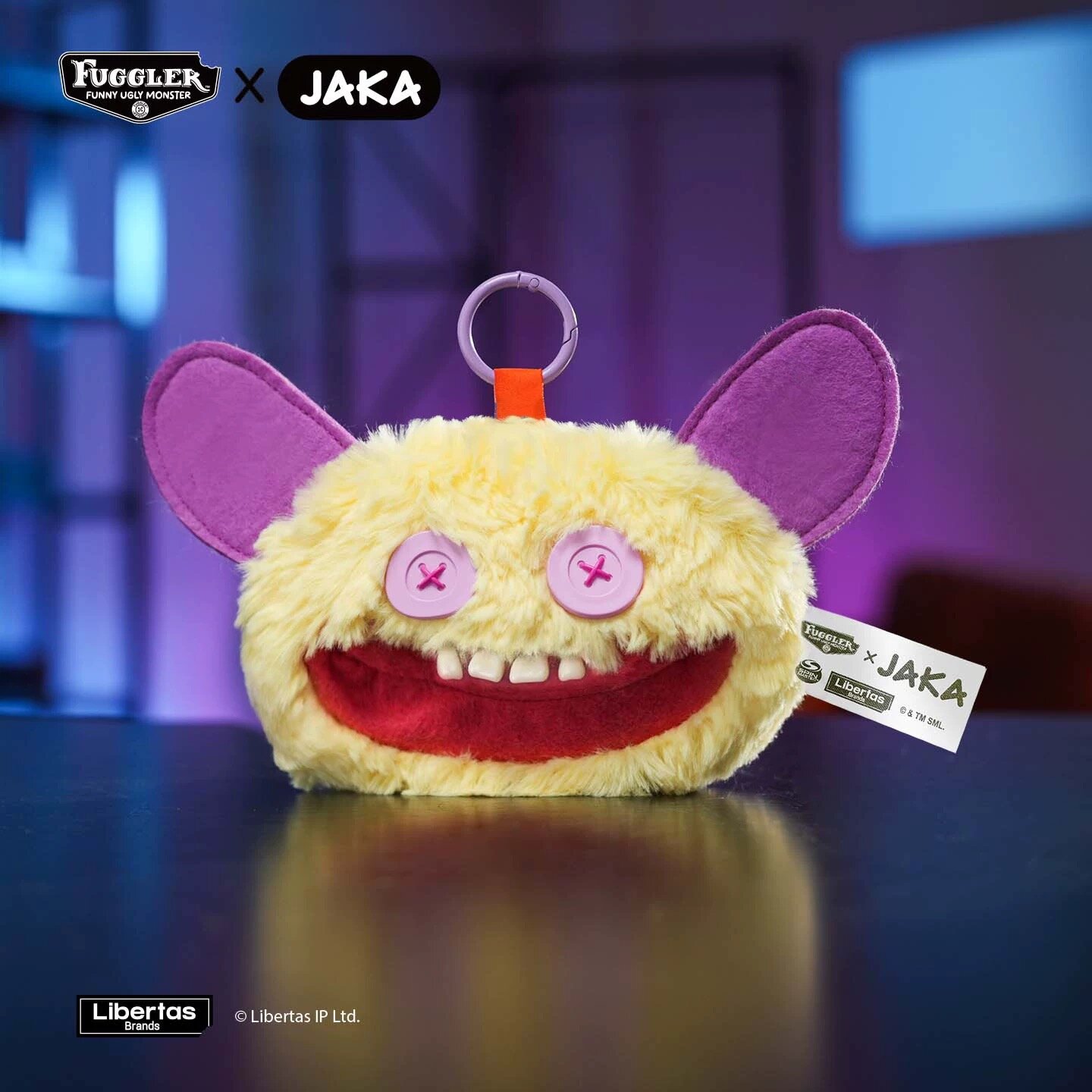 Кошелек FUGGLER "Хихикающий Монстр", плюш, съёмный чехол, 19х11 см