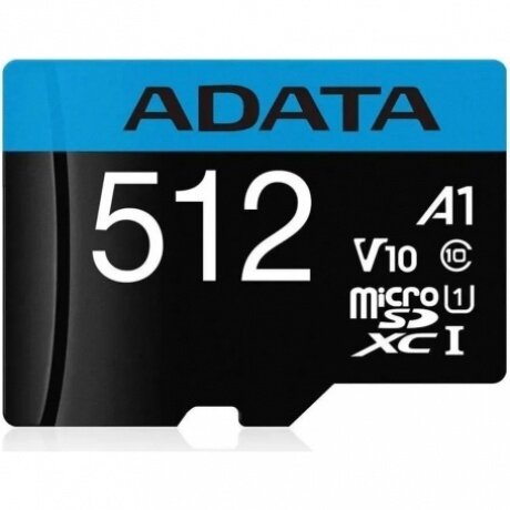 Карта памяти A-Data 512GB Premier microSDXC UHS-I Class 1 (AUSDX512GUICL10A1-RA1)