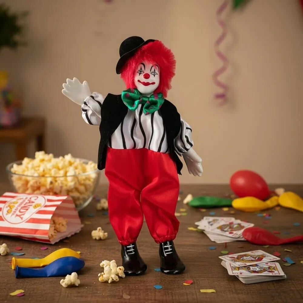 8-дюймовая западная керамическая кукла-клоун