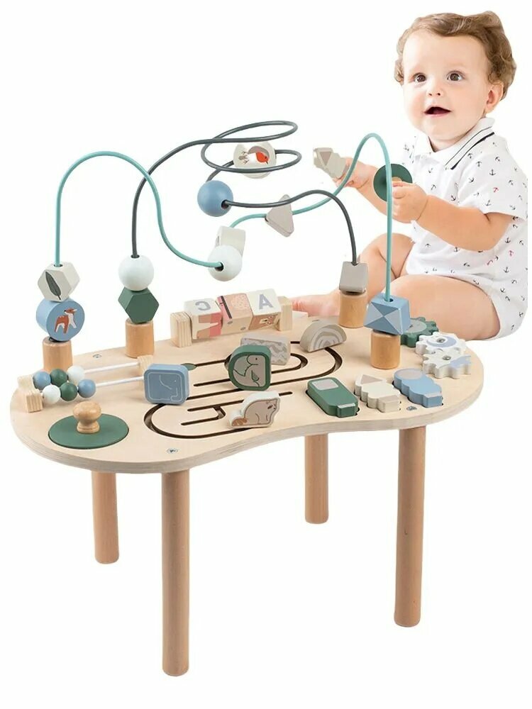 Игровой стол для детей старше 1 года, игровой центр - стол со специальным лабиринтом