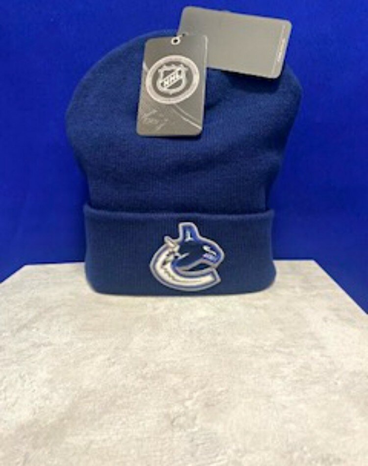 Ванкувер хоккей зимняя шапка хк хоккейного клуба VANCOUVER NHL тёмно-синяя