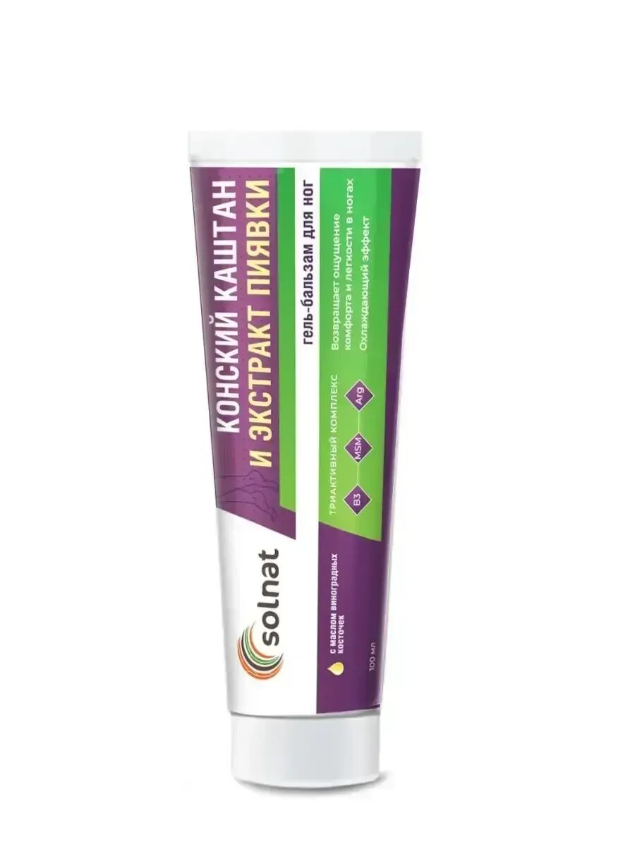 Solnat Гель для ног с конским каштаном 100 мл