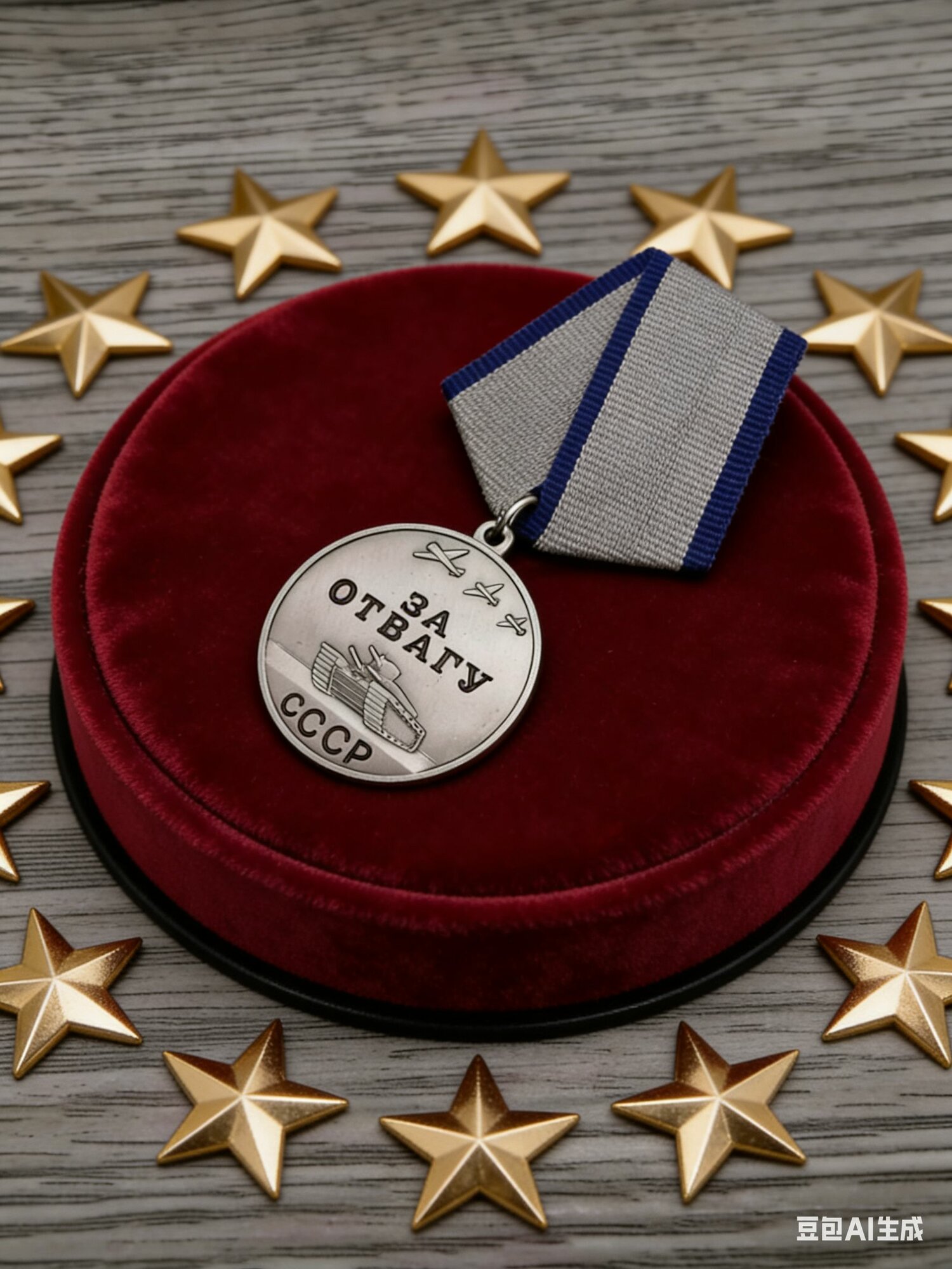 Муляж Медаль за отвагу (Россия) (высококачественный образец для коллекции)