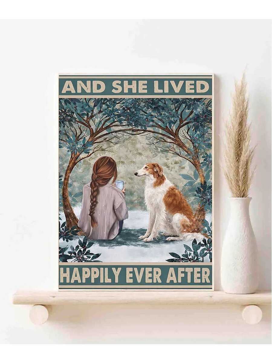 Русская псовая борзая, Happily Ever After, Плакат 30x42см