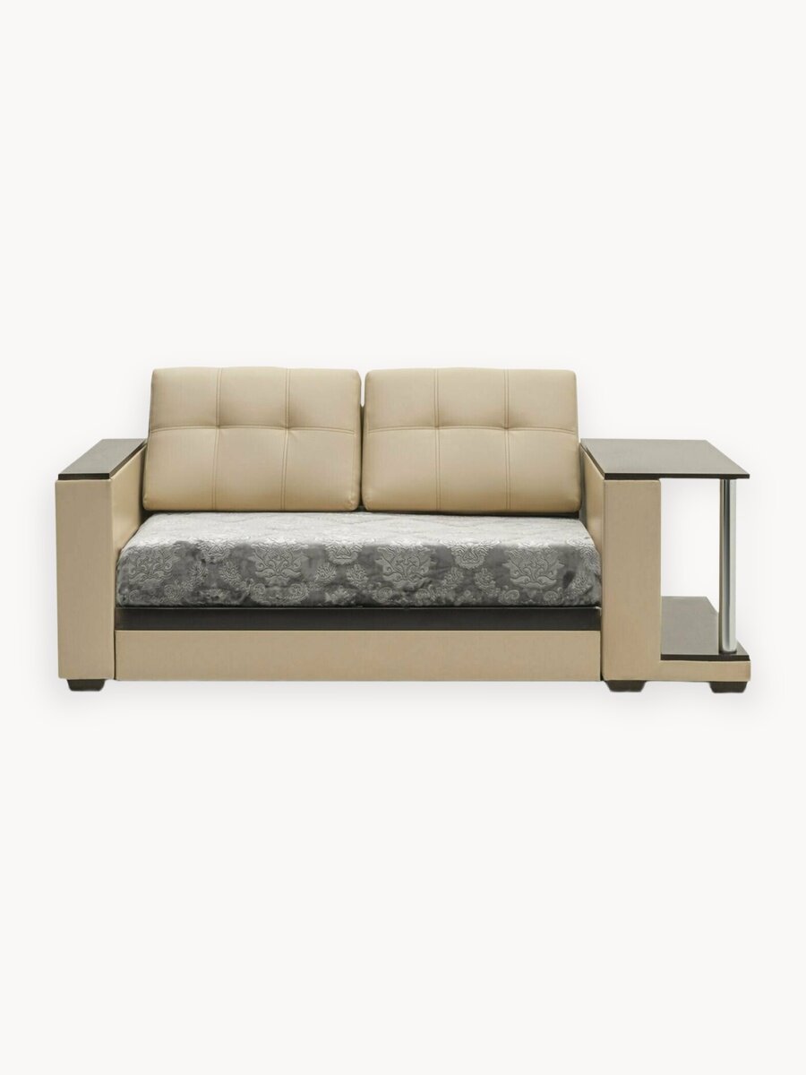 Чехол на сидение дивана от 140 см. до 160 см. Орнамент Темно-Серый.