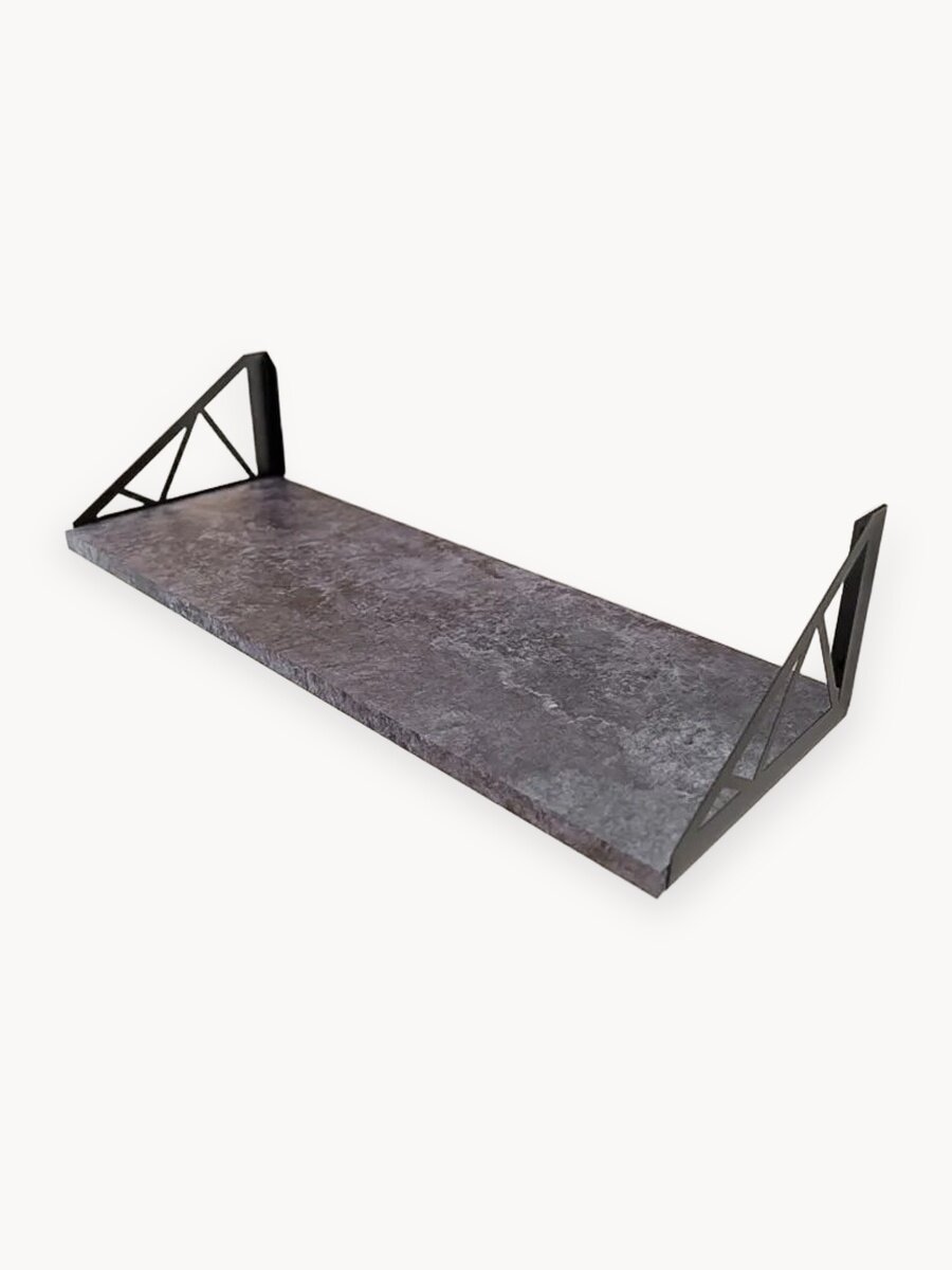 Полка настенная PollyTime, ЛДСП, металл, крепление дюбель/саморез