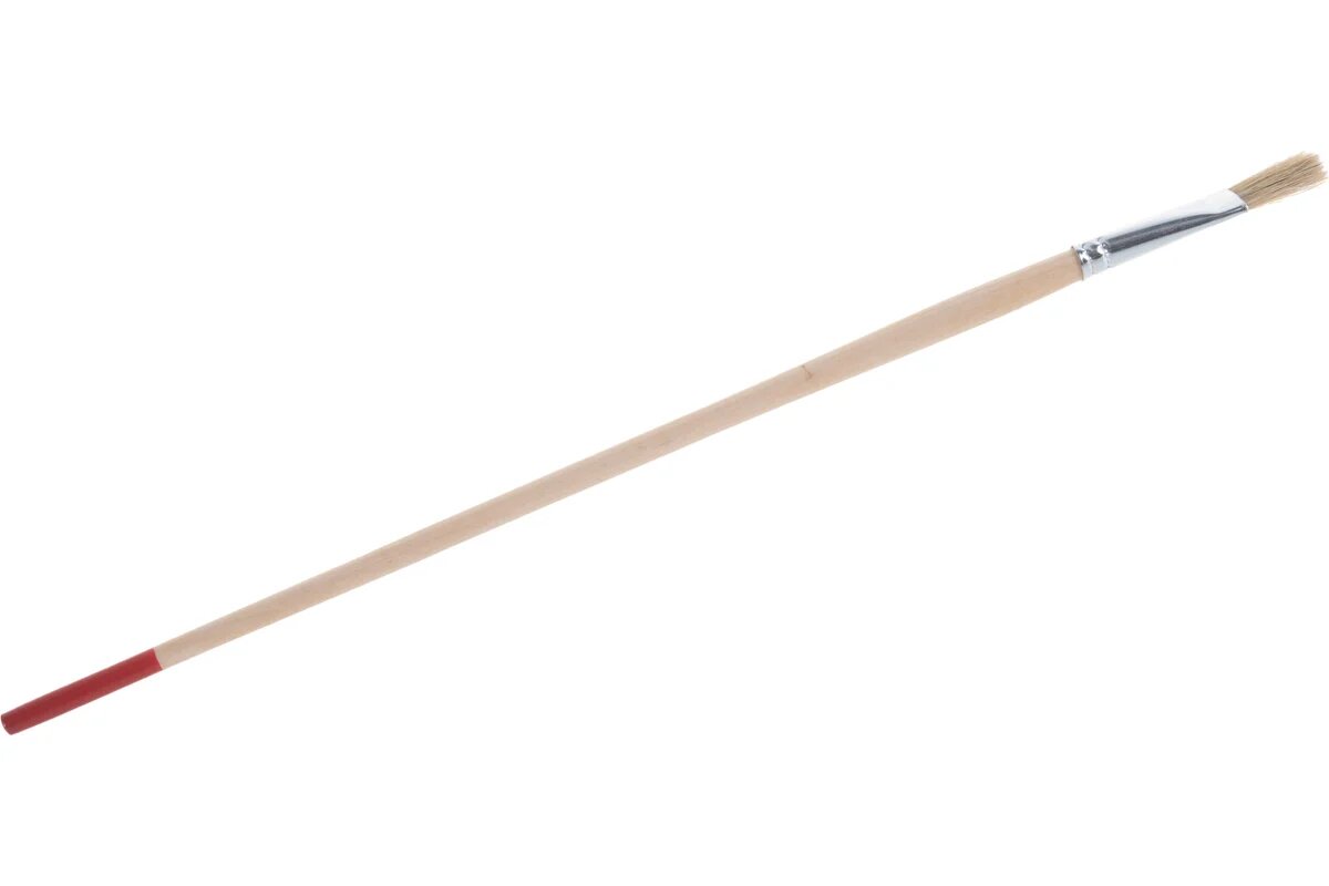 Кисть круглая тонкая STAYER UNIVERSAL-STANDARD, светлая натуральная щетина, деревянная ручка, №10 x 11мм {0124-10}