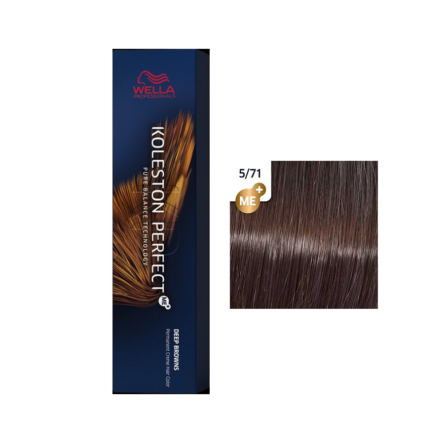 Wella Koleston Perfect ME+ 5/71 - Стойкая краска грильяж 60 мл