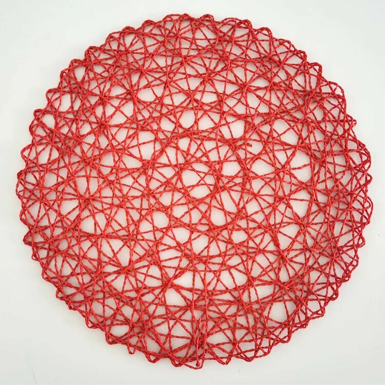 Деревянные круглые салфетки Красный, Красный