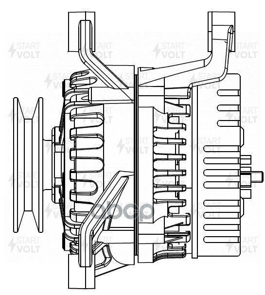 Генератор для с/т К-700/700А с дв. ЯМЗ-238НБ 110А (LG 0688) STARTVOLT арт. LG0688