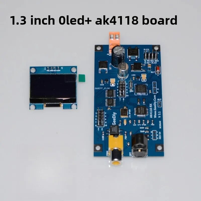 Цифро-аналоговый преобразователь AK4118 HKFZ AK4118 1.3inch OLED
