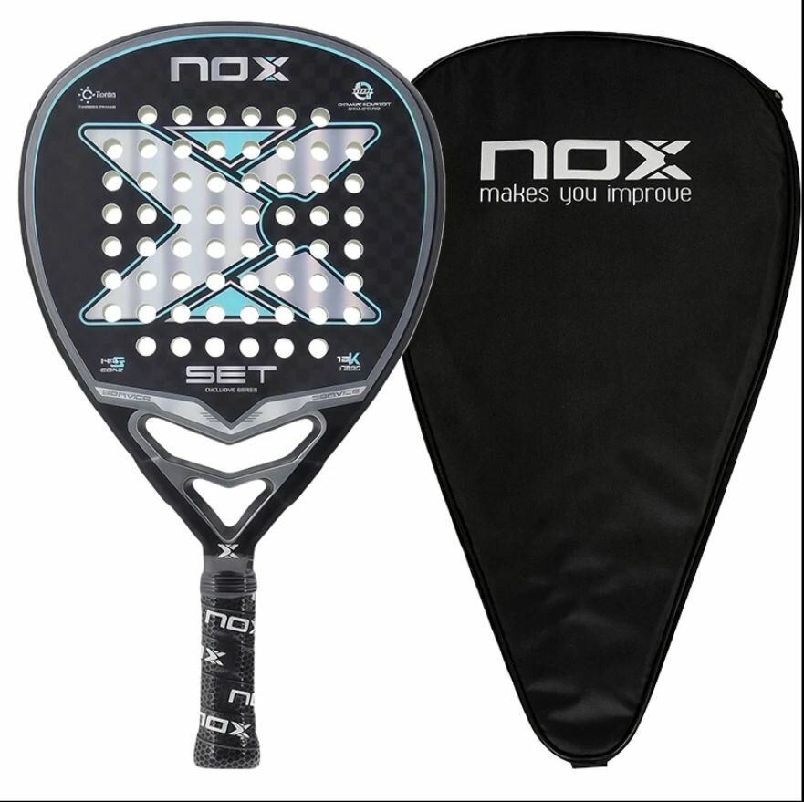 Ракетка для падел Nox Set 12k Exclusive series Black-Turquoise