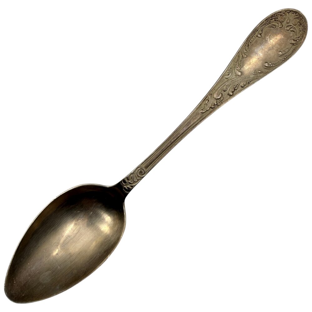 Ложка десертная "Пламя (старое)", 18 см, МНЦ, 1930-1950 гг, Кольчугино, СССР