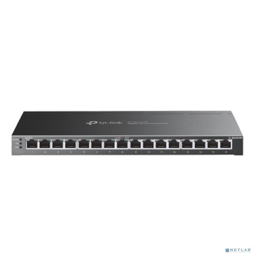 TP-Link SG2016P Коммутатор JetStream Smart с 16 гигабитными портами (8 портов PoE+)