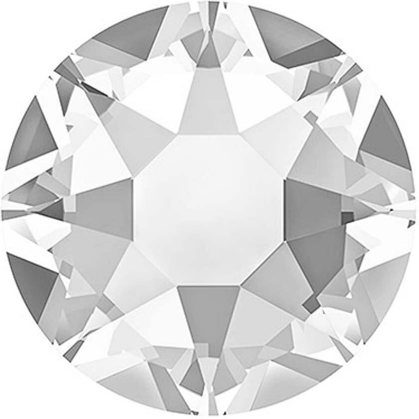 Страз клеевой 2078 SS16 Crystal Австрия 3.9 мм кристалл 144 шт в пакете