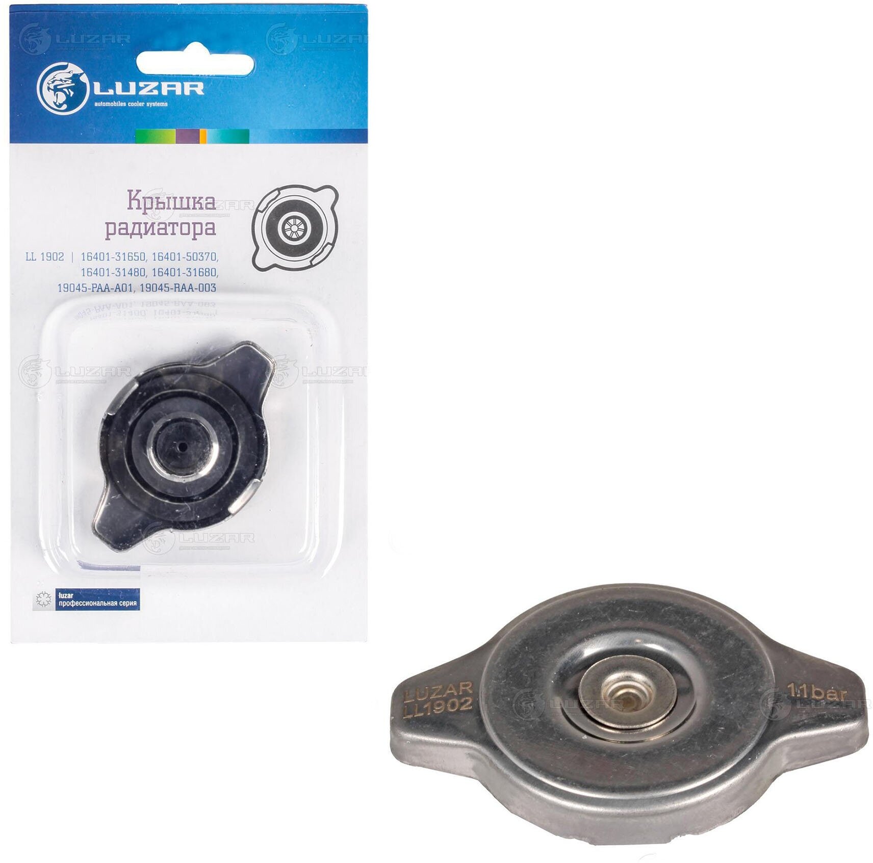 Пробка радиатора Toyota, Suzuki, Subaru, Mazda, Honda 1.1 bar (мал. клапан) (LUZAR)