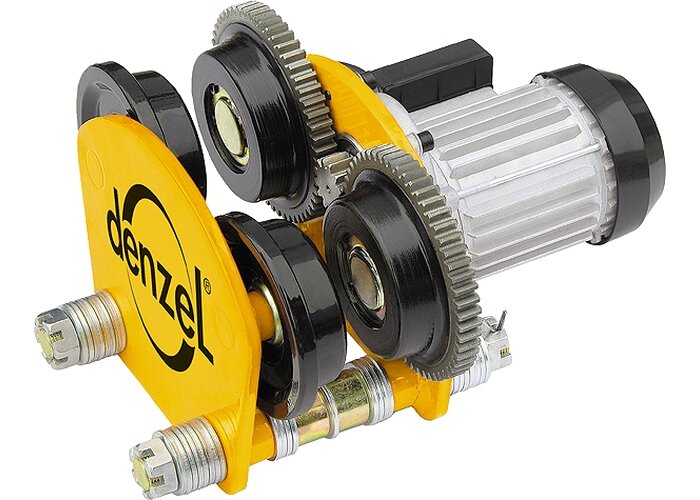 Каретка электрическая для тельфера DENZEL Т-1000, 1 т, 540 Вт (арт. 52009)