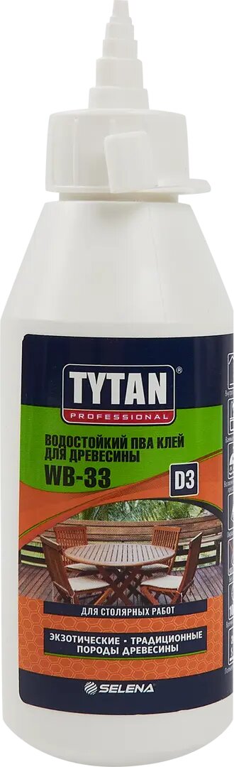 Клей ПВА для древесины Tytan D3 влагостойкий 175 мл