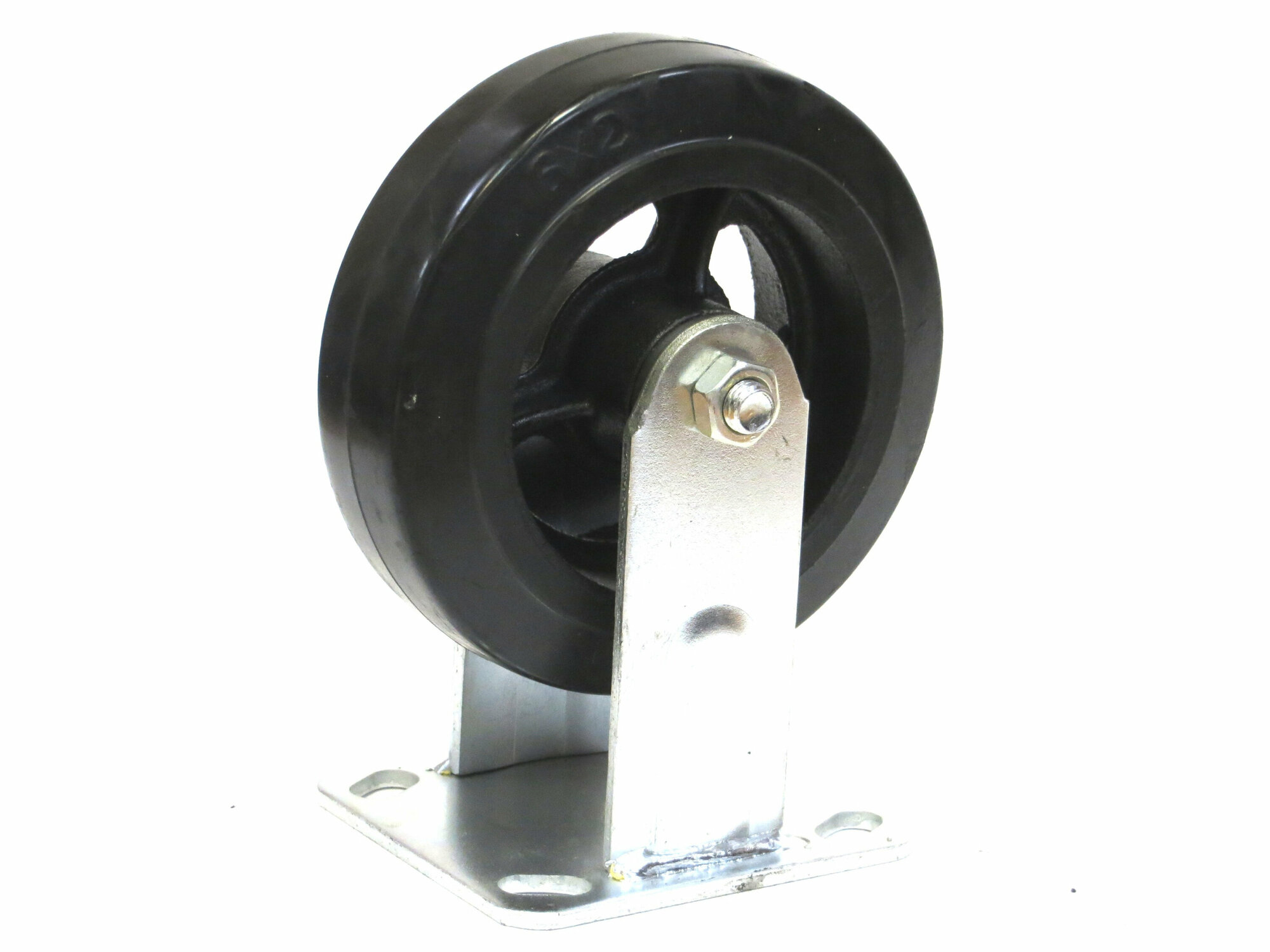 Колесо неповоротное FCD-R-63 (г/п 230кг, Ф 150мм), крепление платформа, шариковый подшипник